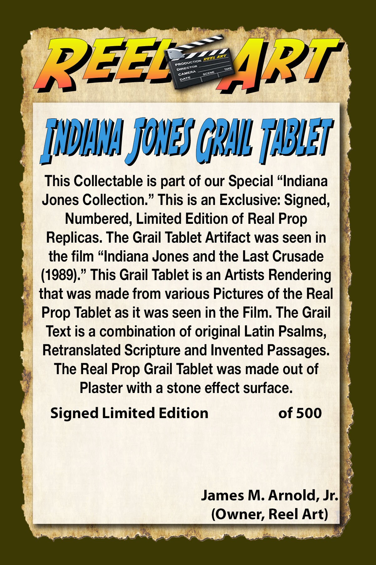 Indiana Jones Grail Tablet Full Size Real Prop Replica - Etsy