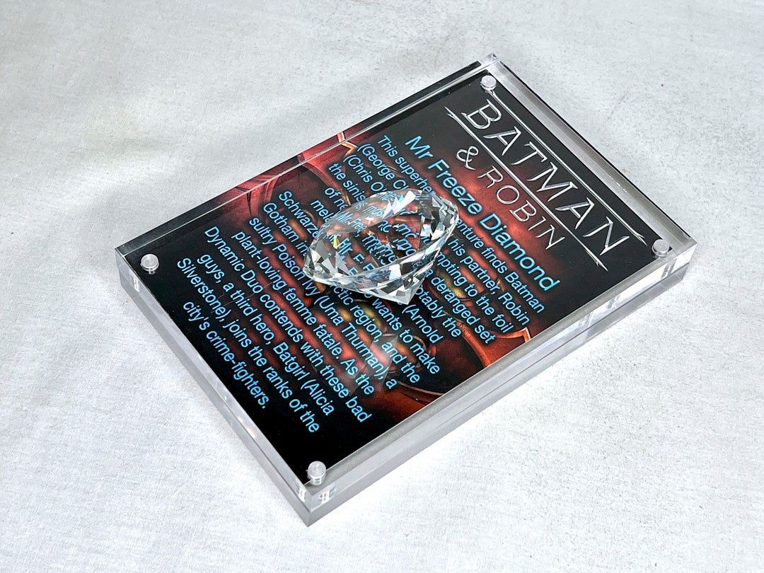 Batman, Mr Freeze Diamond, Display Plaque, Real Prop Replica, Glass ...
