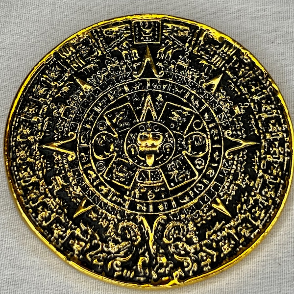 Aztec Gold Coin - Etsy