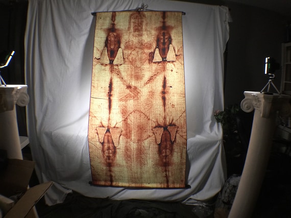 Shroud of Turin Full Size Body Sepia on Linen Cloth 6 X 3 Feet - Etsy