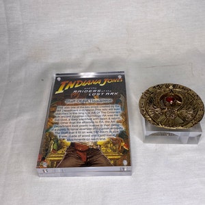 Indiana Jones, Staff of RA Headpiece, Antique Gold, Solid Metal, Red ...