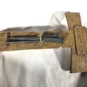 Crucifix With Roman Nails, Crown of Thorns, Titulus Crucis and Free ...