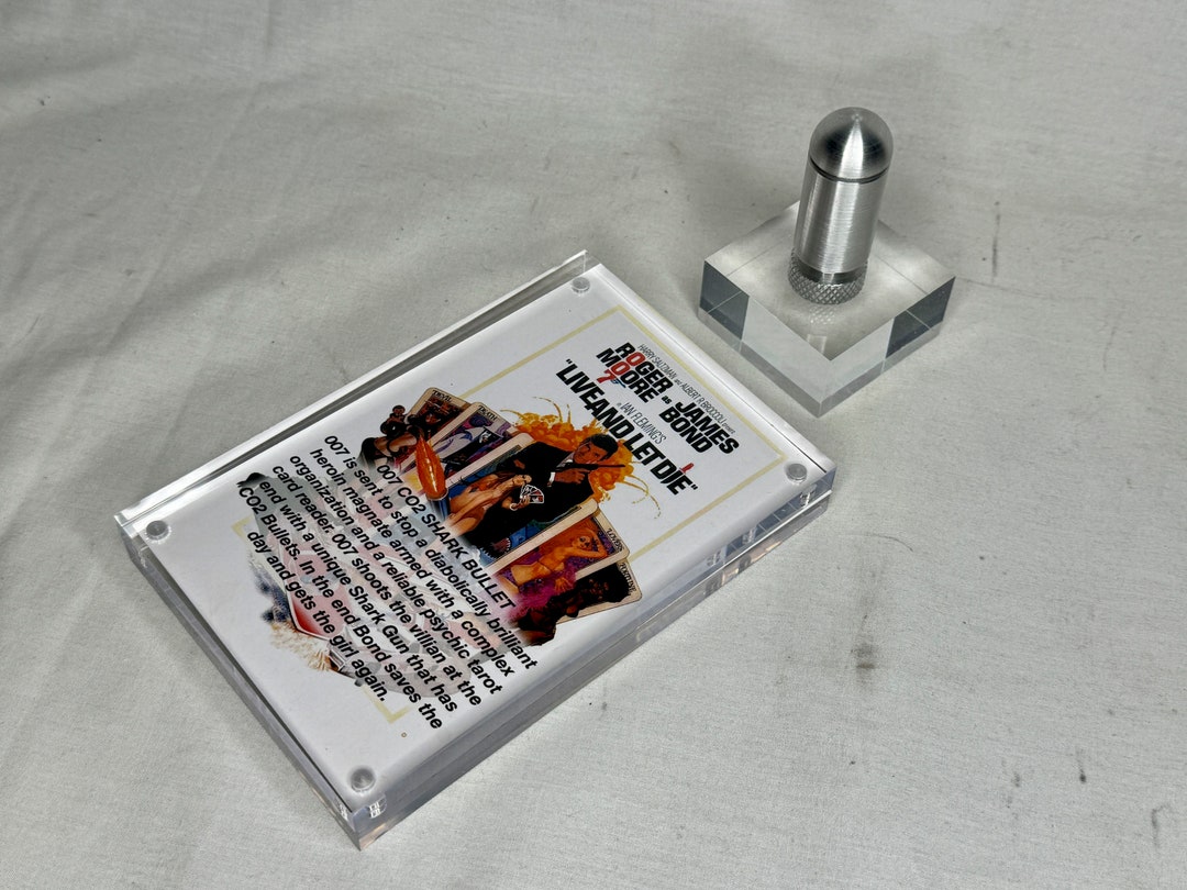 007 James Bond, Live and Let Die, CO2 Shark Bullet, Metal, Display ...