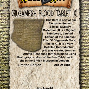 The Flood Tablet XI, Epic of Gilgamesh, Noah's Ark, Genesis, Free Book ...