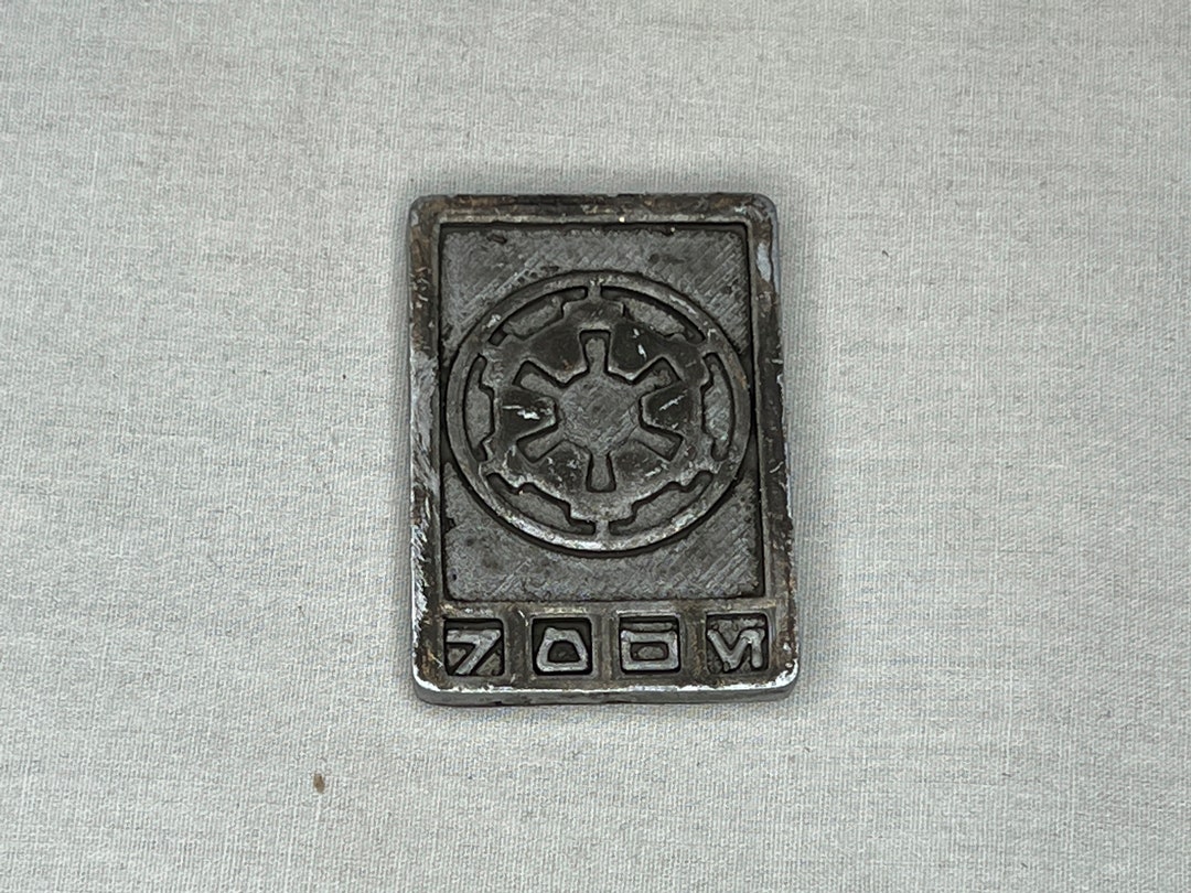 Star Wars Galactic Silver Credit Chip Piece, Real Prop Replica, Solid ...