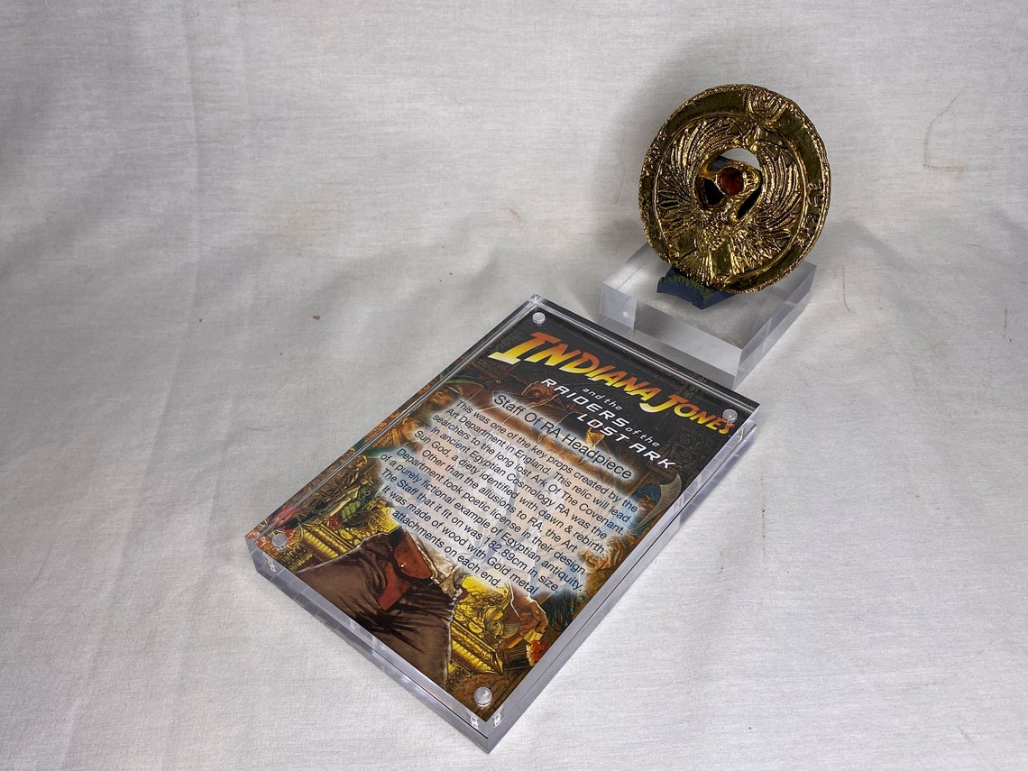 Indiana Jones Staff of RA Headpiece Antique Gold Solid - Etsy