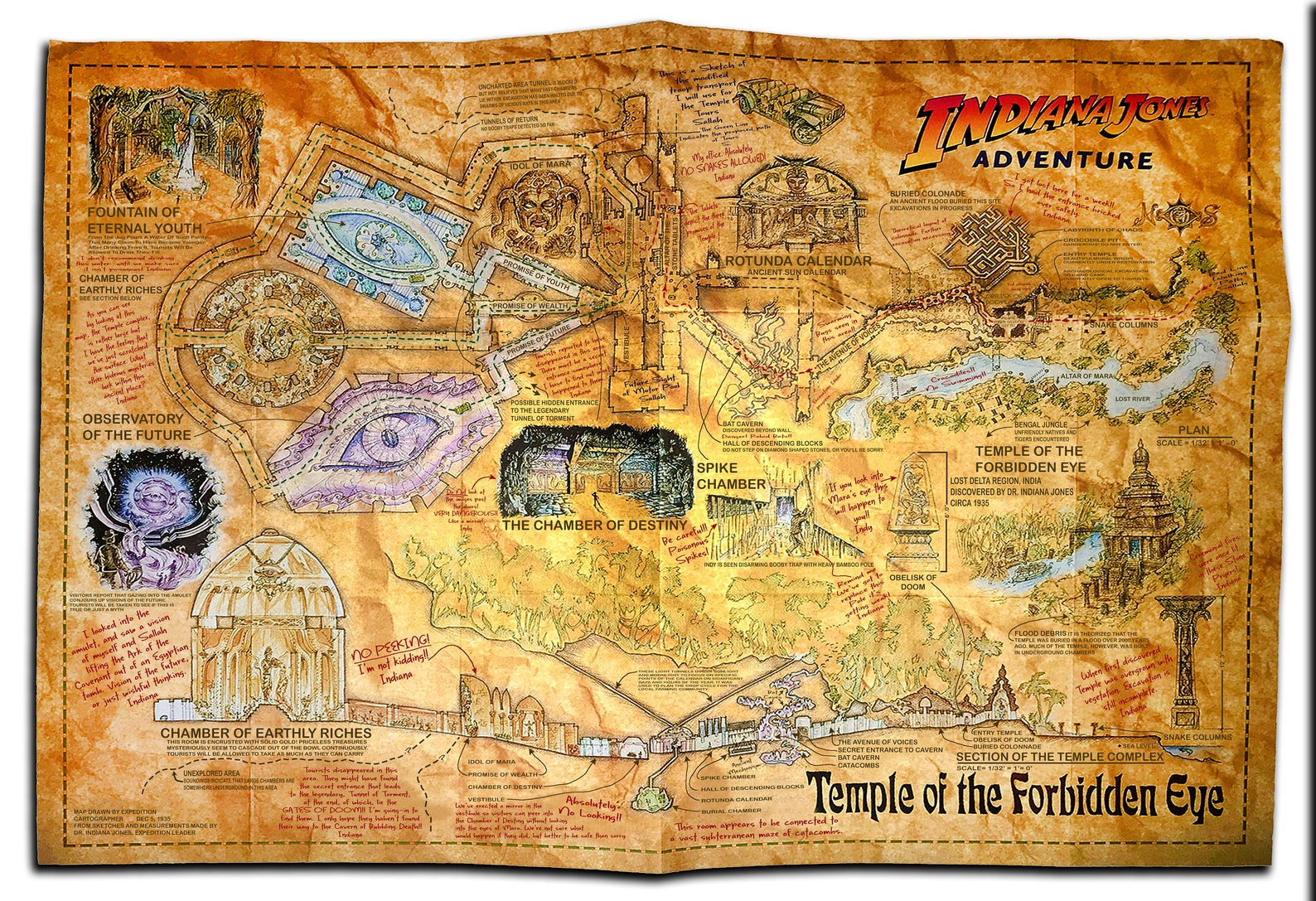 Indiana Jones Artifact and Relic Book & Map Full Color Plus - Etsy