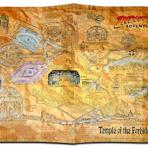Indiana Jones Artifact and Relic Book & Map, Full Color Plus Two Free ...