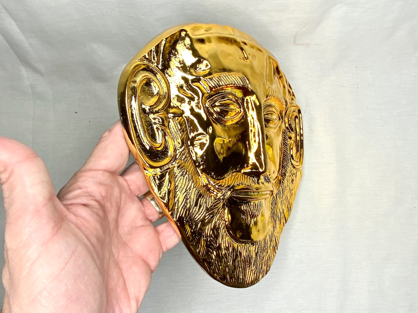 Troy, Death Mask of Agamemnon, Very Detailed Must Have Piece - Etsy