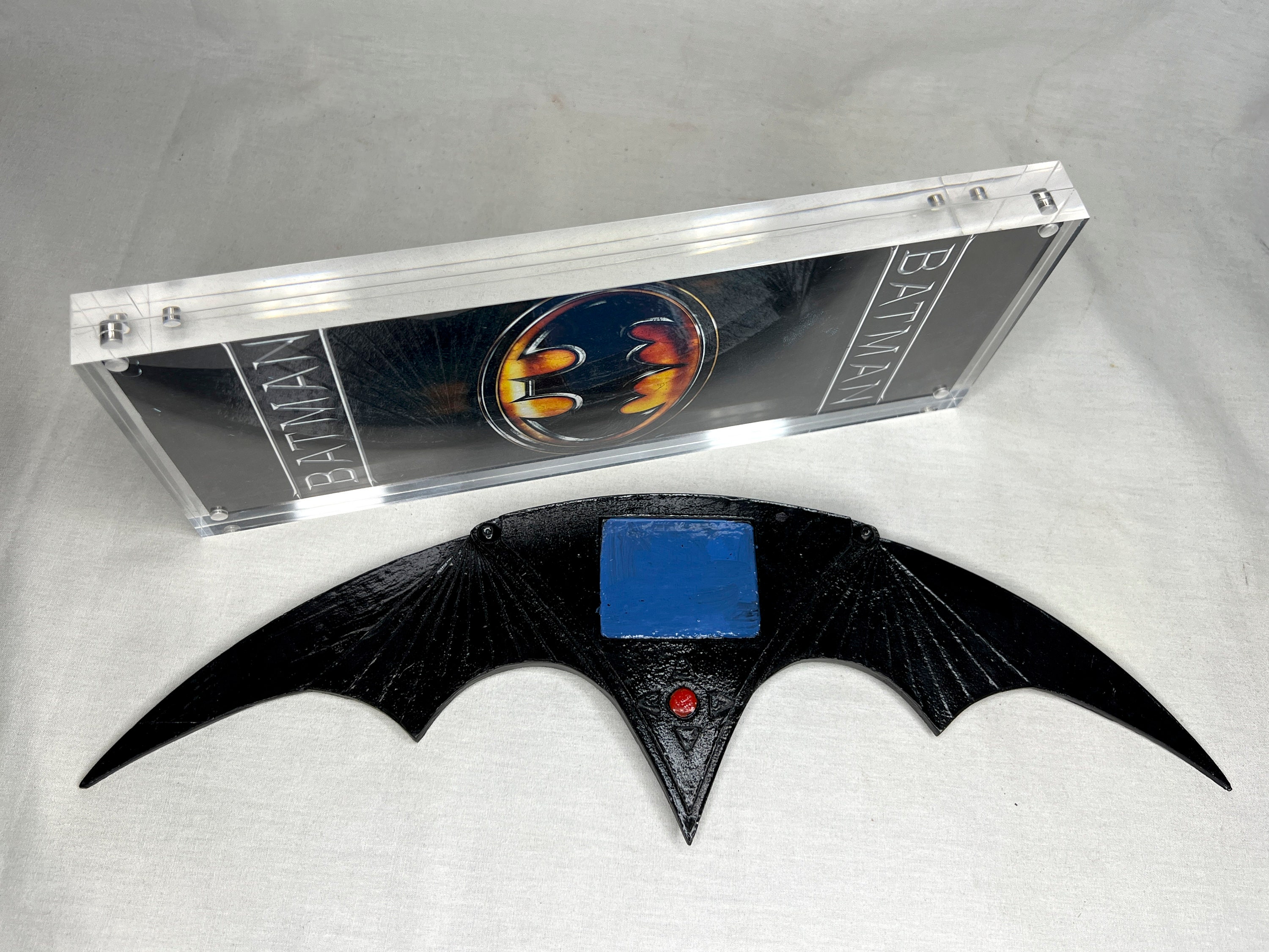 Batman Returns Batarang, Display Plaque, Solid Resin, Real Prop Replica ...