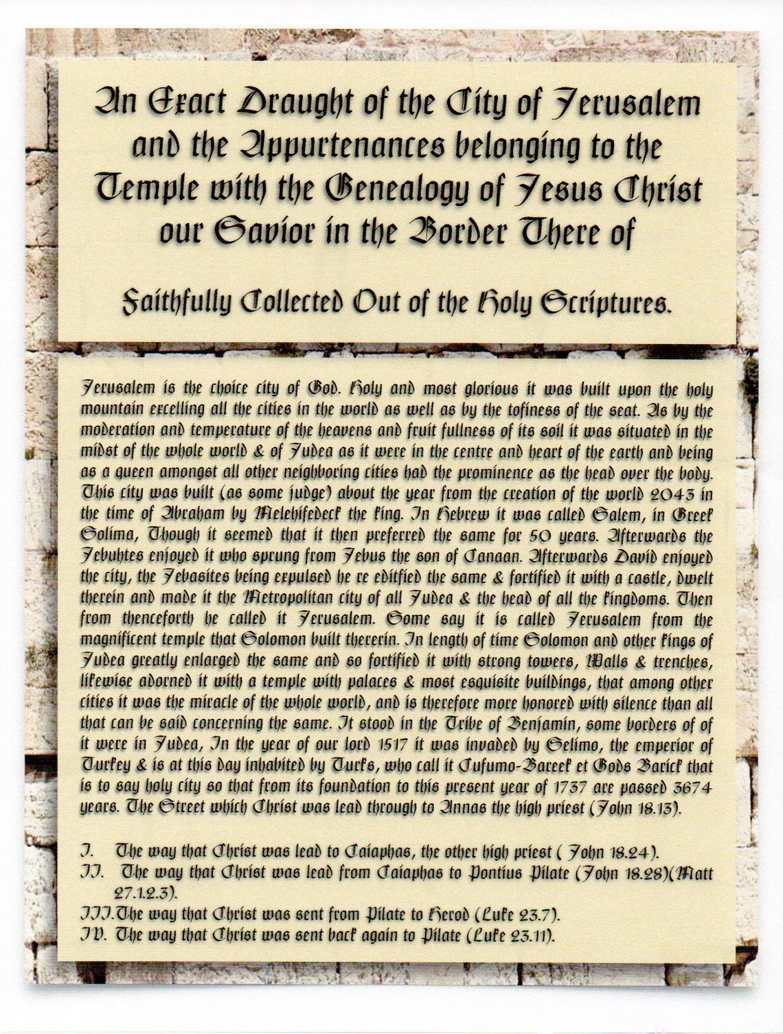 Biblical Maps of Jerusalem and Ancient Templar Map Shows Old - Etsy