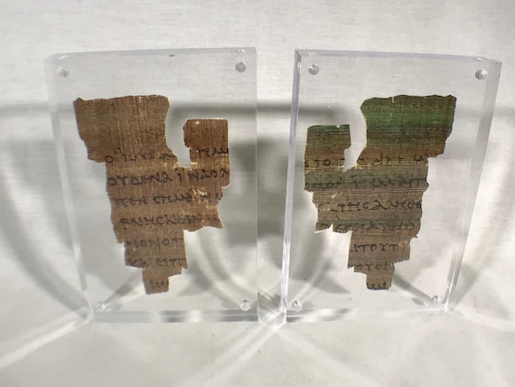 St John Fragment the Oldest New Testament Piece Papyrus - Etsy