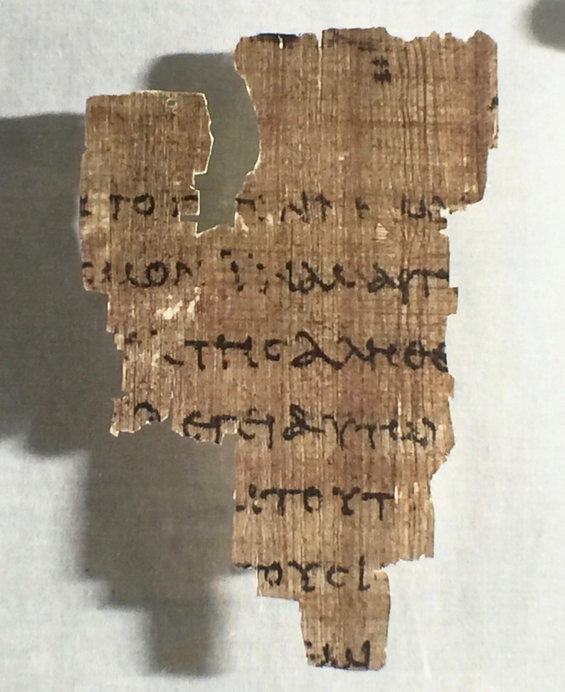 St John Fragment or Papyrus 52 the Oldest New Testament Piece Papyrus ...