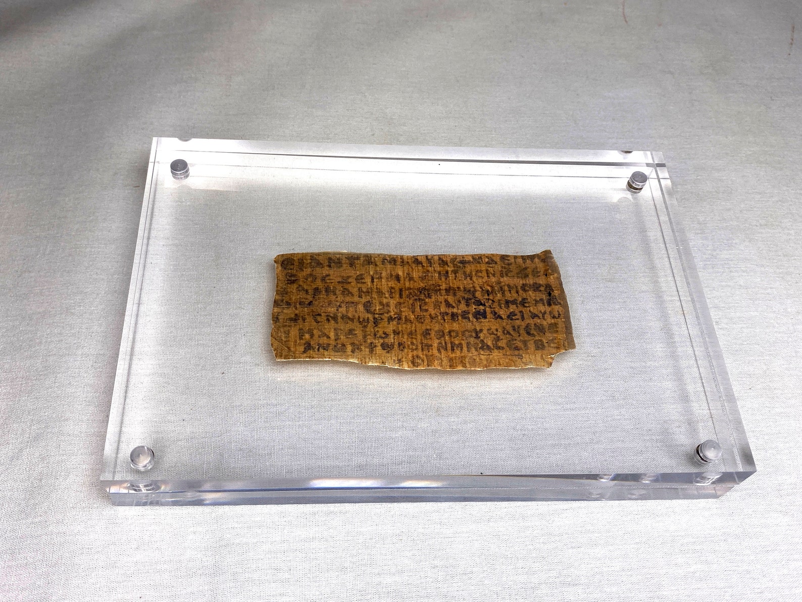 The Gospel of Jesus' Wife, Papyrus Fragment, Ancient Biblical Replica ...