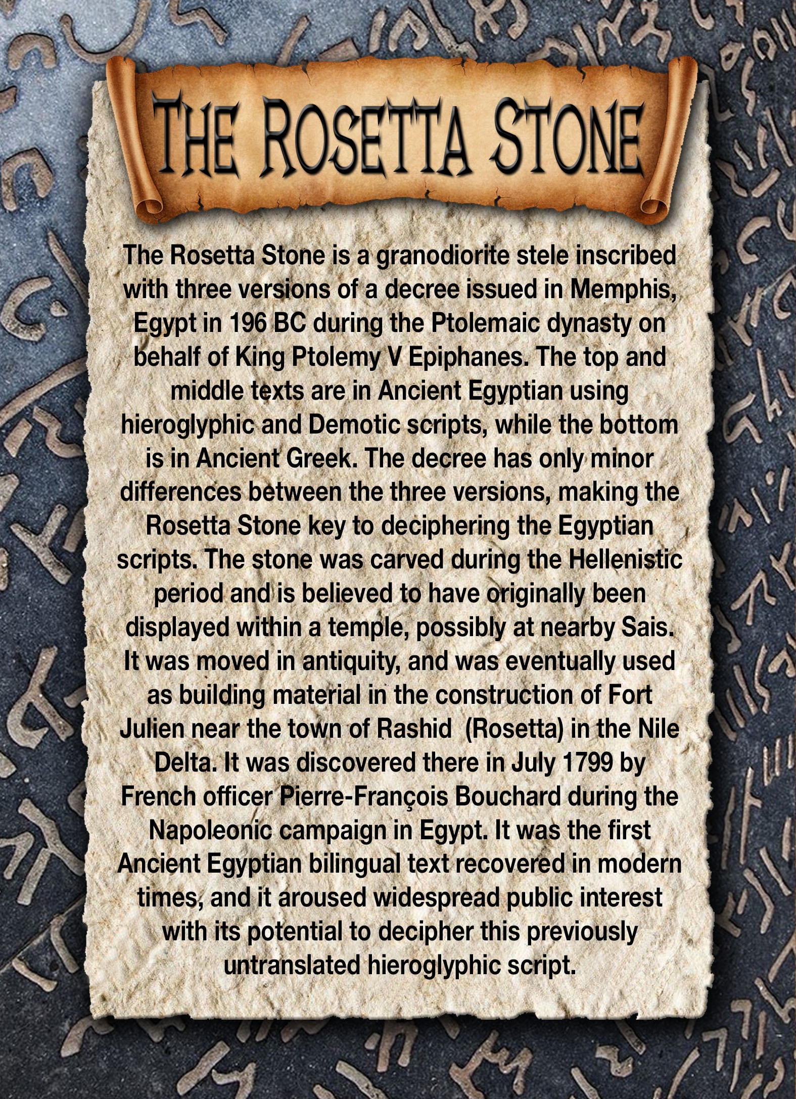 Rosetta Stone Highly Detailed Full Color Book Signed - Etsy