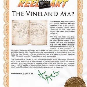 Vinland, First Map of Americas, Discovered by Vikings, Free Pamphlet - Etsy