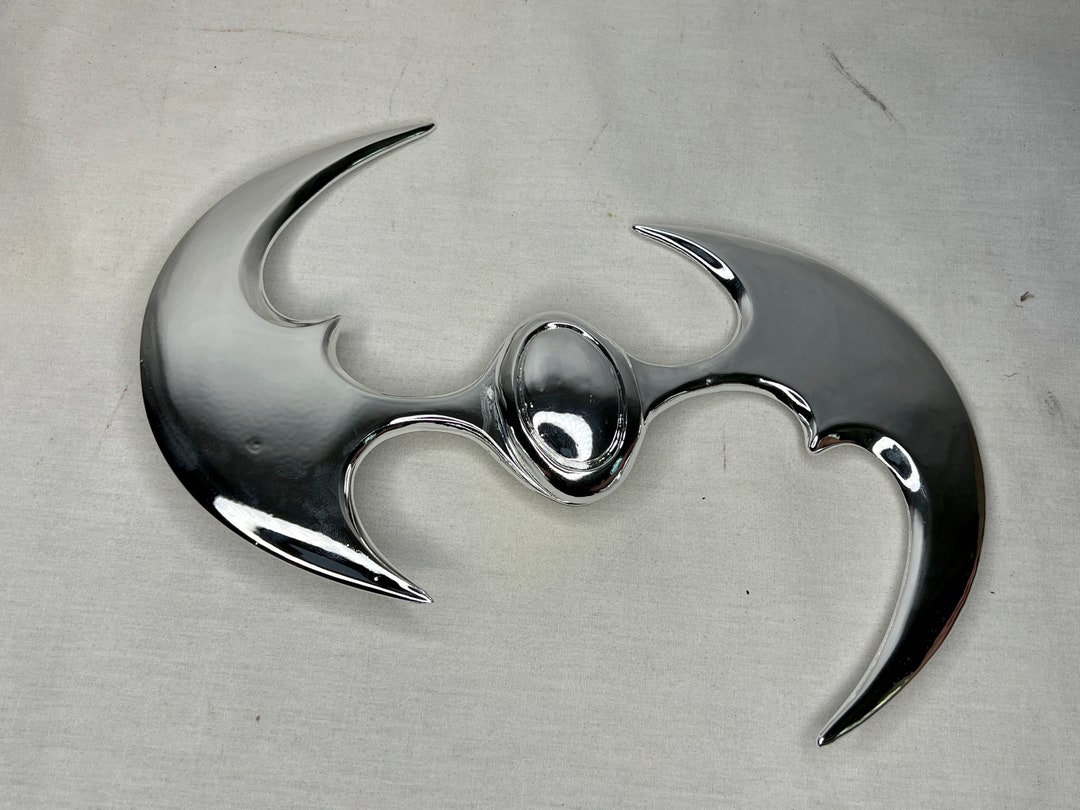 Batman Forever Batarang, Silver Plated Resin, Real Prop Replica, Signed ...