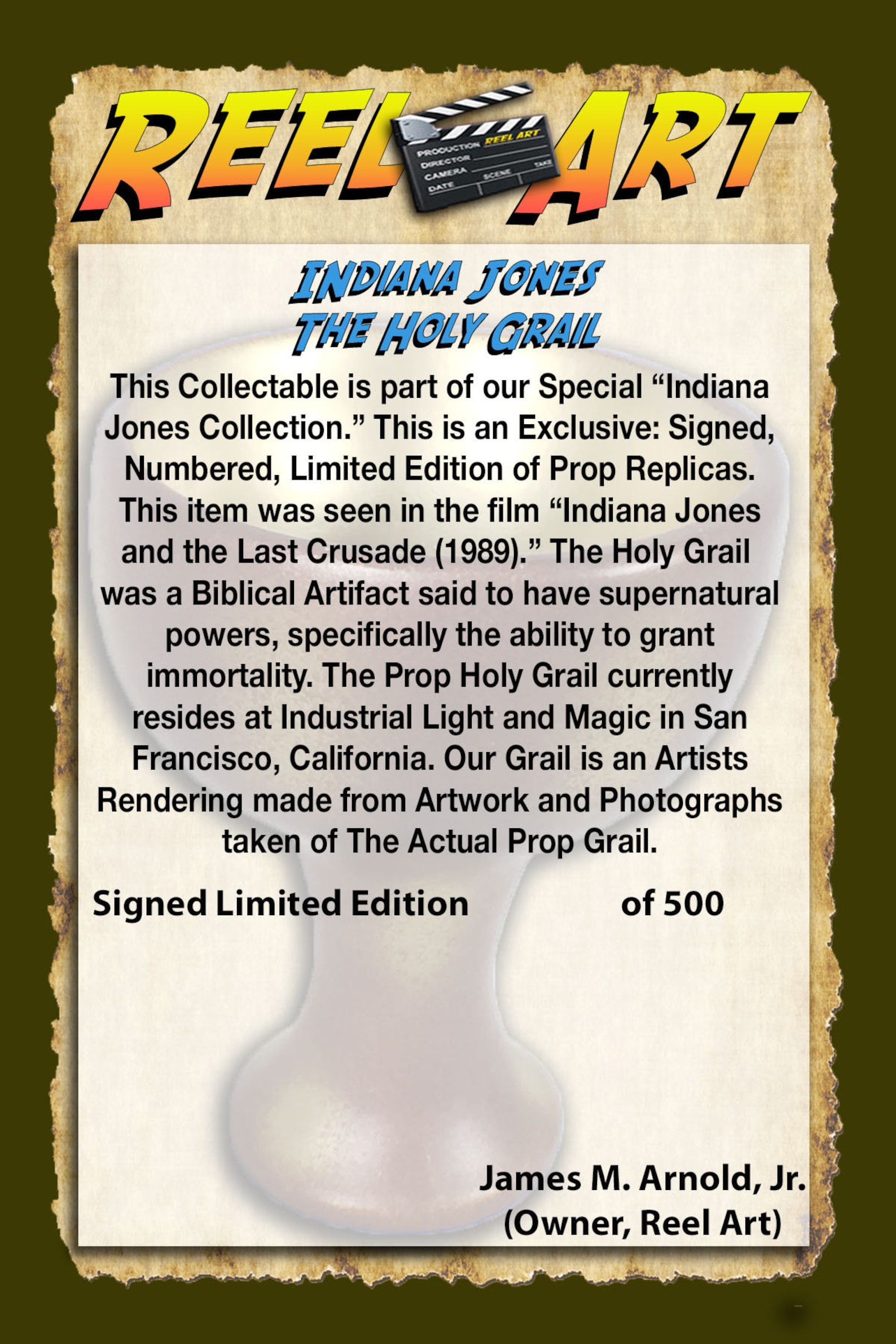 Indiana Jones Holy Grail Chalice Real Prop Replica Solid | Etsy