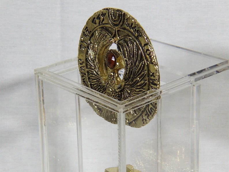Indiana Jones, Staff of RA Headpiece, Antique Gold, Red Jewels, Staff ...