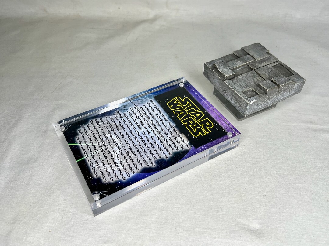 Star Wars Death Star Surface Piece C, Real Prop Replica, Display Plaque ...