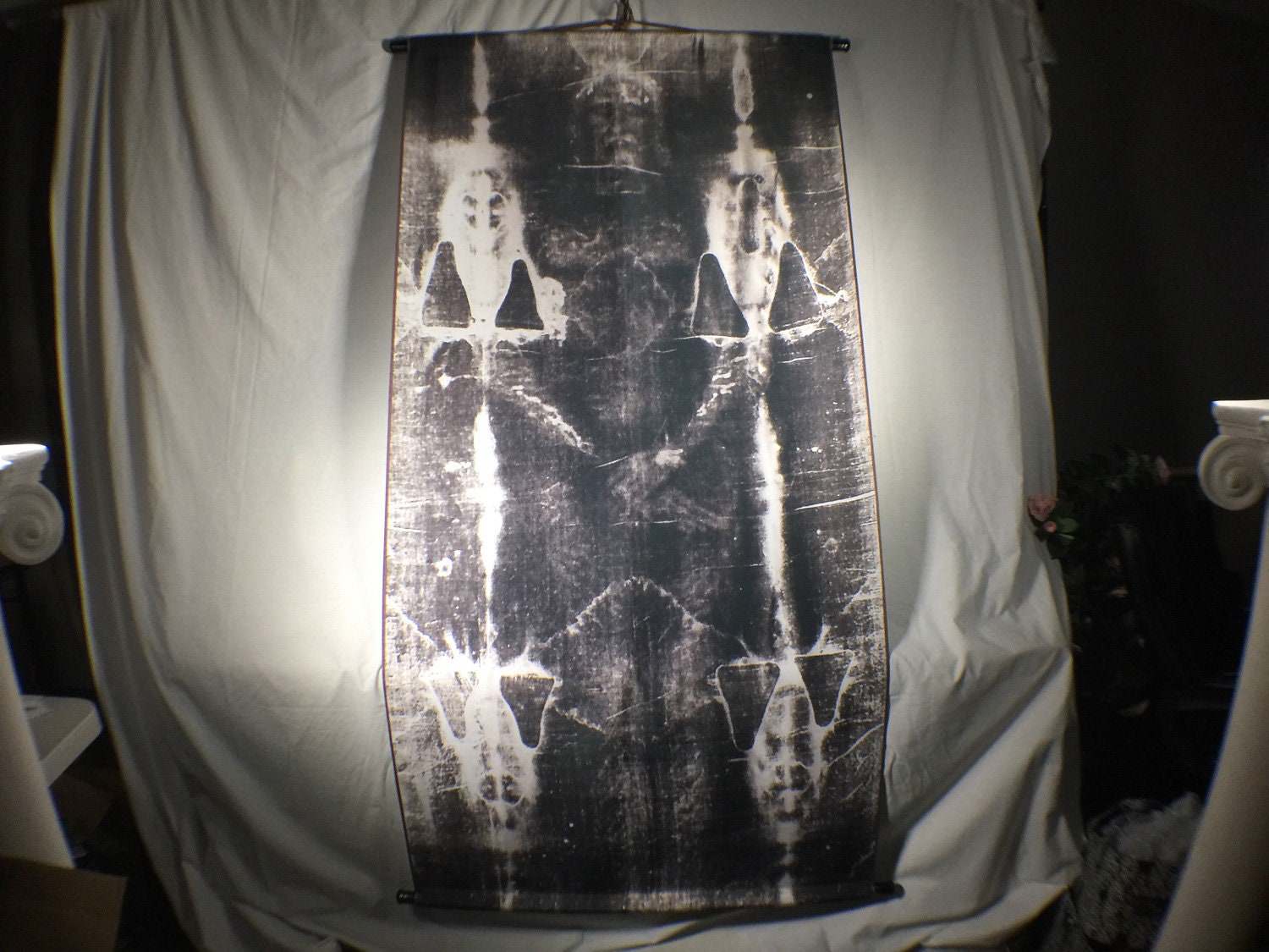 Shroud of Turin Full Size Body Negative on Linen Cloth 6 x 3 | Etsy