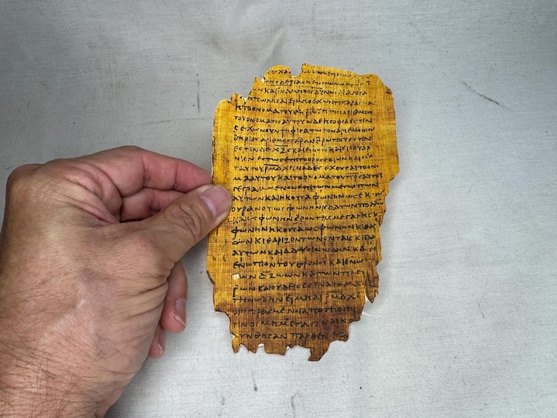 Book of Revelation Fragment 47, 3rd Century New Testament Folio Piece ...