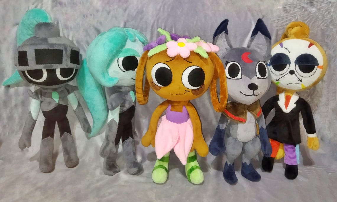 Bassie Dandy's World , Handmade Plush Toy, Indie Gamer Gift - Etsy