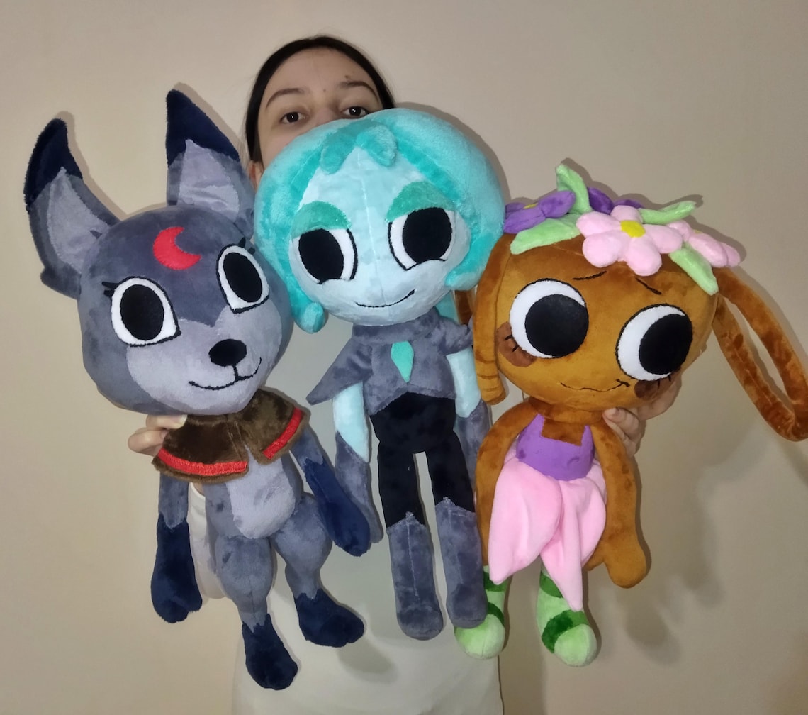 Bassie Dandy's World , Handmade Plush Toy, Indie Gamer Gift - Etsy