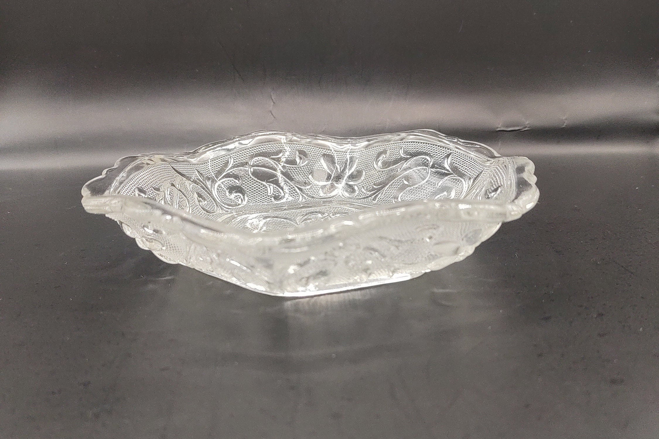 Vintage Indiana Glass Tiara Glass Bridge Nut Bowl Card Suit - Etsy