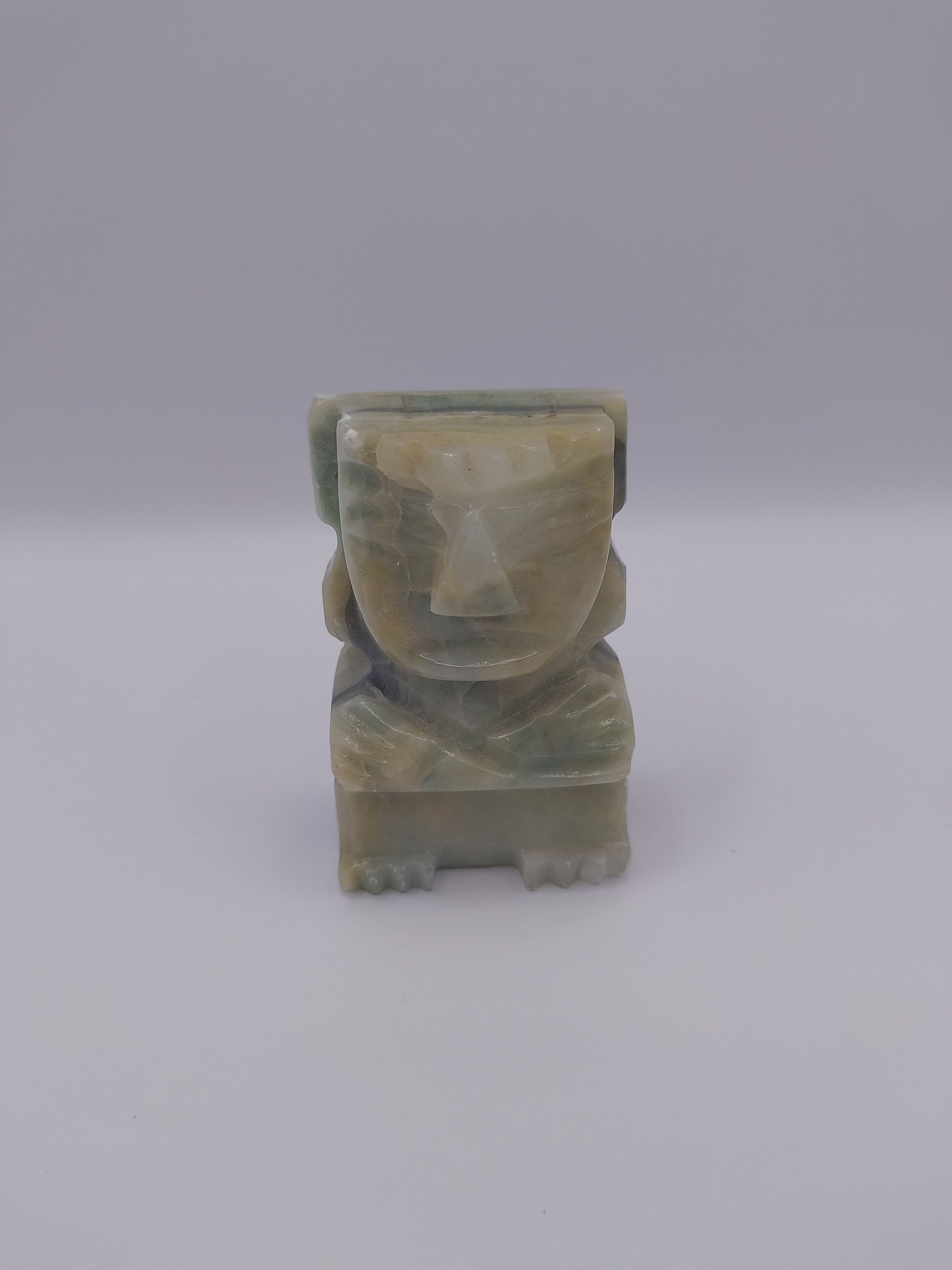 Vintage Hand Carved Mayan Aztec Jade Warrior - Etsy