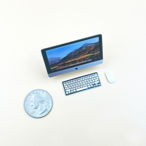 Miniature Desktop Computer Miniatures Dollhouse Miniature Home ...