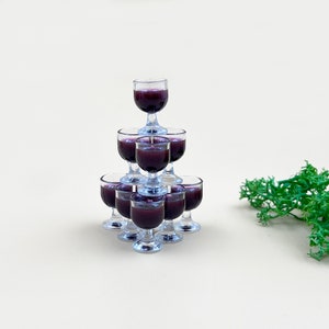 Miniature Wine Cup 10pcs/set Miniatures Food Drink Dollhouse Miniatures ...
