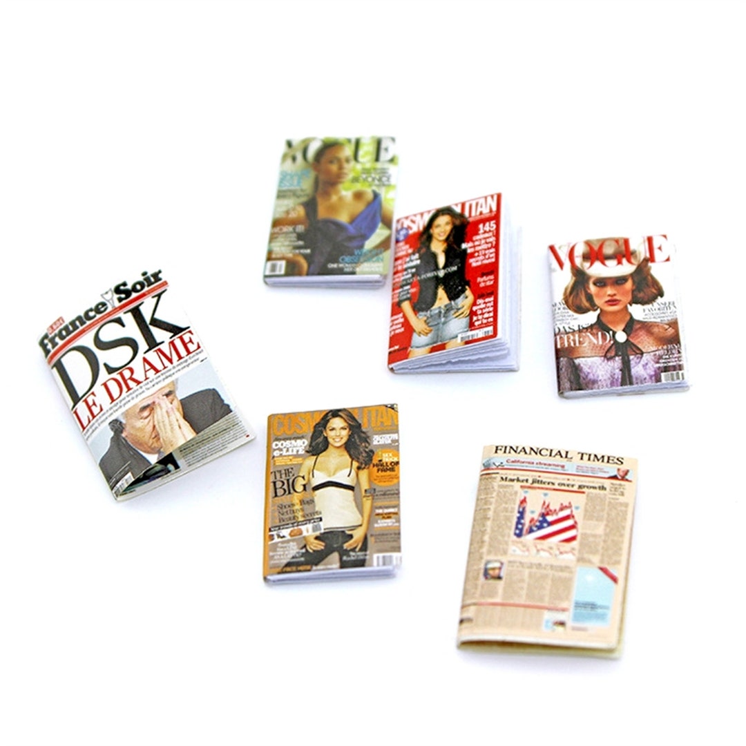 Miniature Magazine Diorama Miniatures Mini Books Dollhouse Miniatures ...