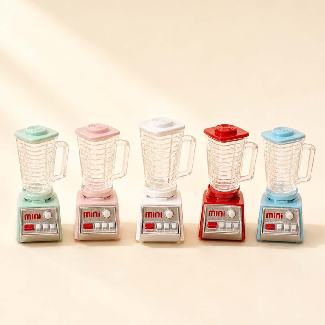 Miniature Blender, Dollhouse Kitchen Decor, Tiny Appliance, Mini Food ...