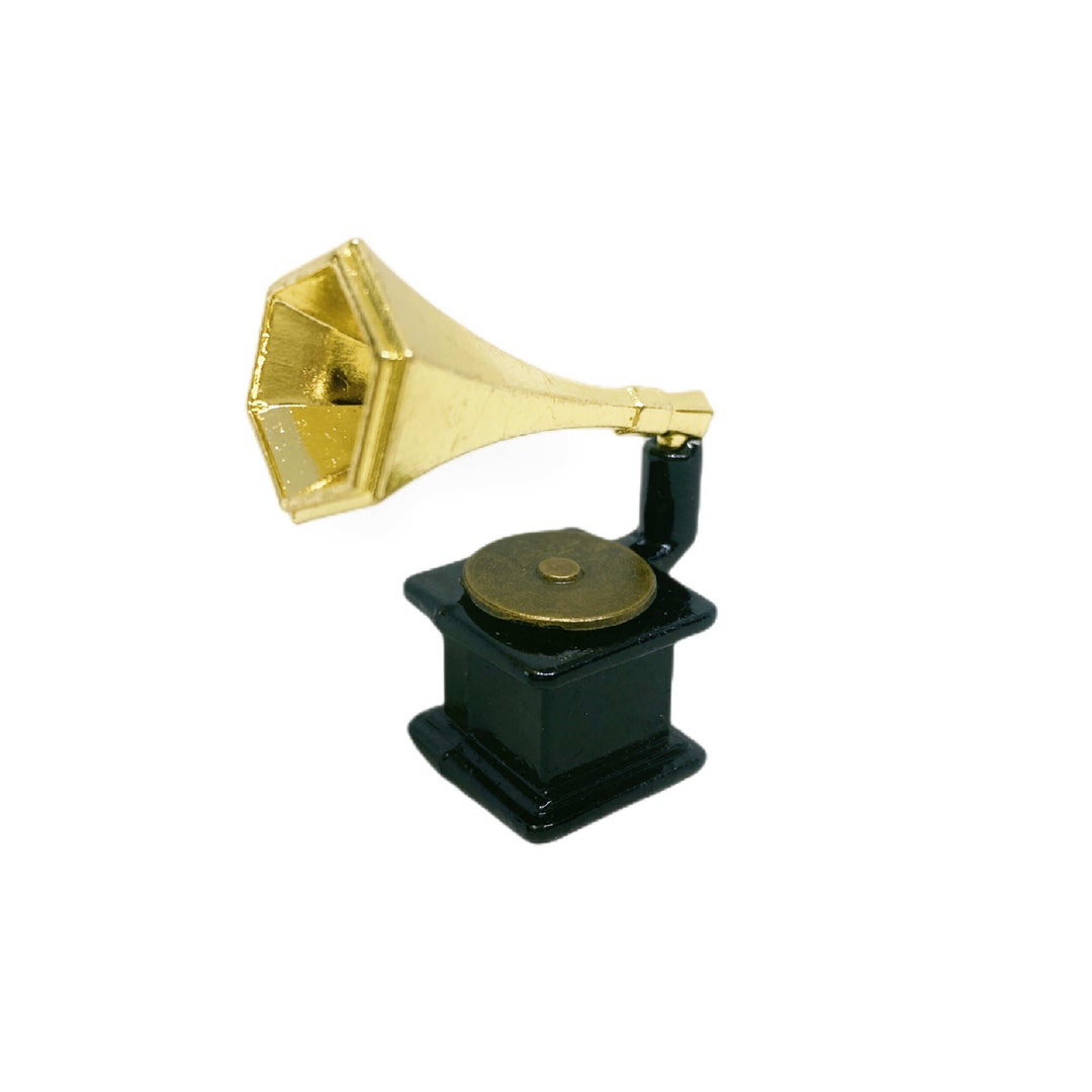 Miniature Retro Phonograph Miniatures Dollhouse Miniatures Home ...