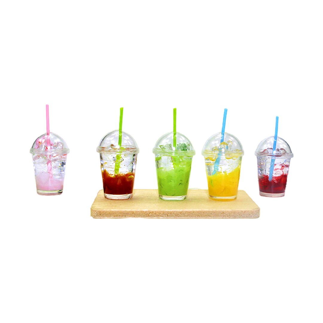 Miniature Juice Drink 2pcs/set Miniatures Miniature Food Dollhouse ...