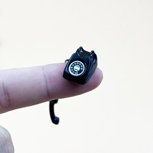 Miniature Phone Mini Telephone Dollhouse Miniatures Home Decoration ...