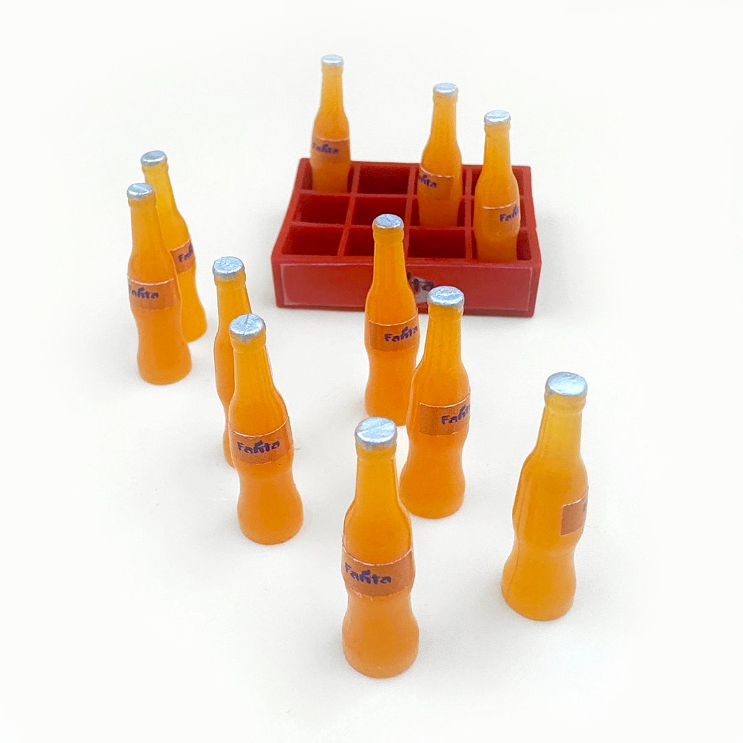 Miniature Soda Drink Bottle Set Miniatures Drinks Mini Bottle Dollhouse ...