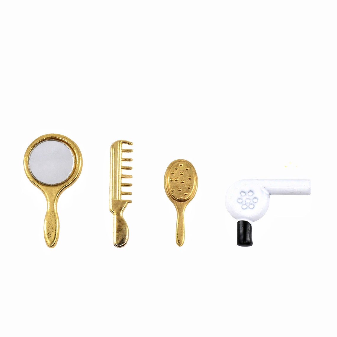 Miniature Hair Comb Mirror Set Dollhouse Miniatures Home Decoration ...