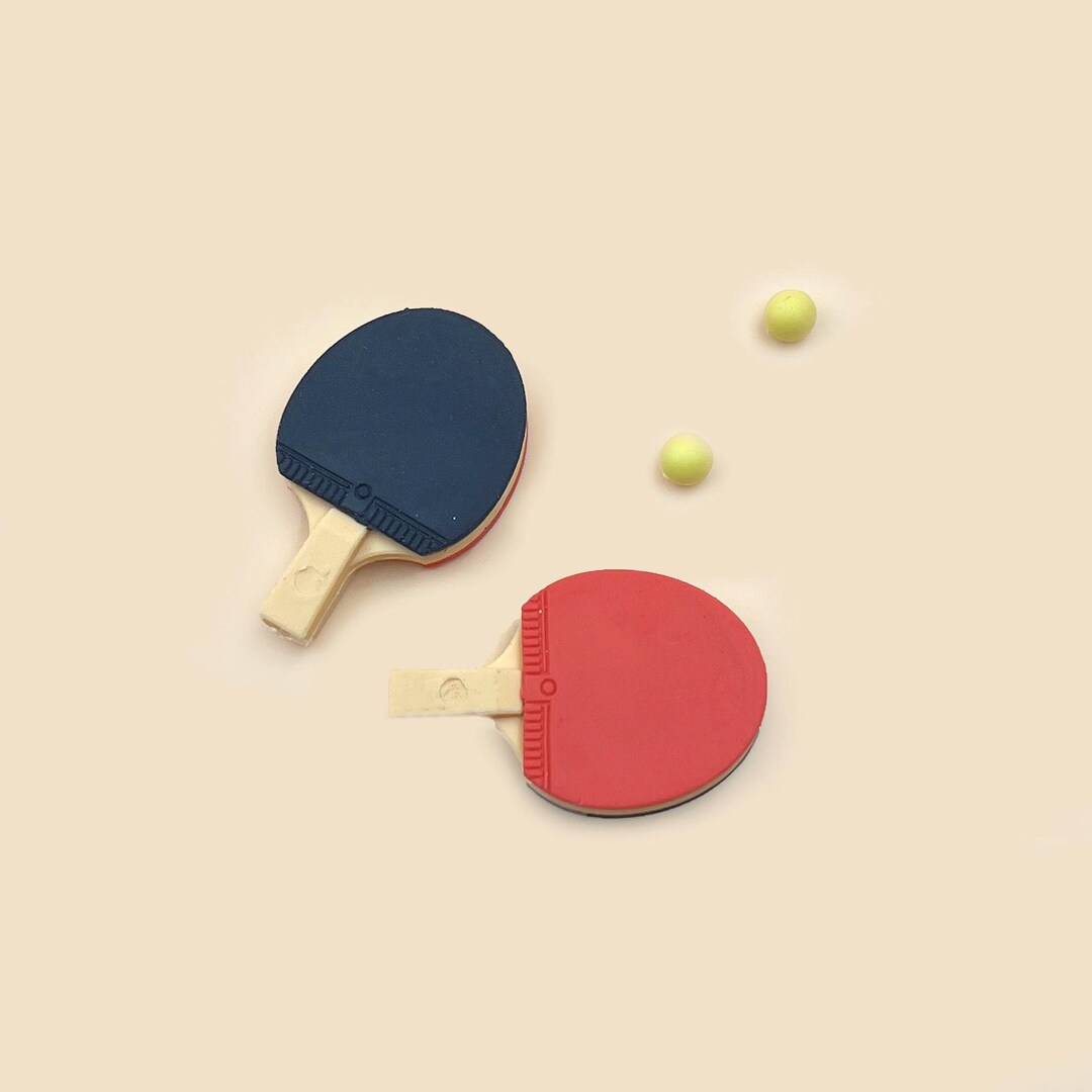 Miniature Table Tennis Mini Ping Pong Paddle Dollhouse Miniatures Home ...