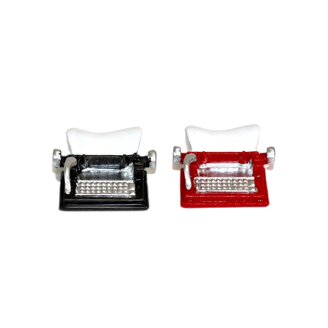 Miniature Retro Typewriter Miniatures Dollhouse Miniature Home ...
