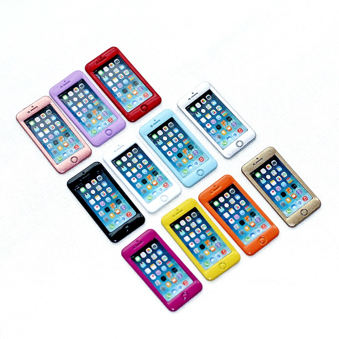 Miniature Phone 2pcs/set Cell Mobile Phone Miniatures Dollhouse ...