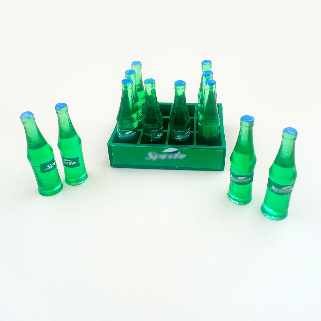 Miniature Soda Drink Bottle Set Mini Drinks Dollhouse Miniatures Home ...