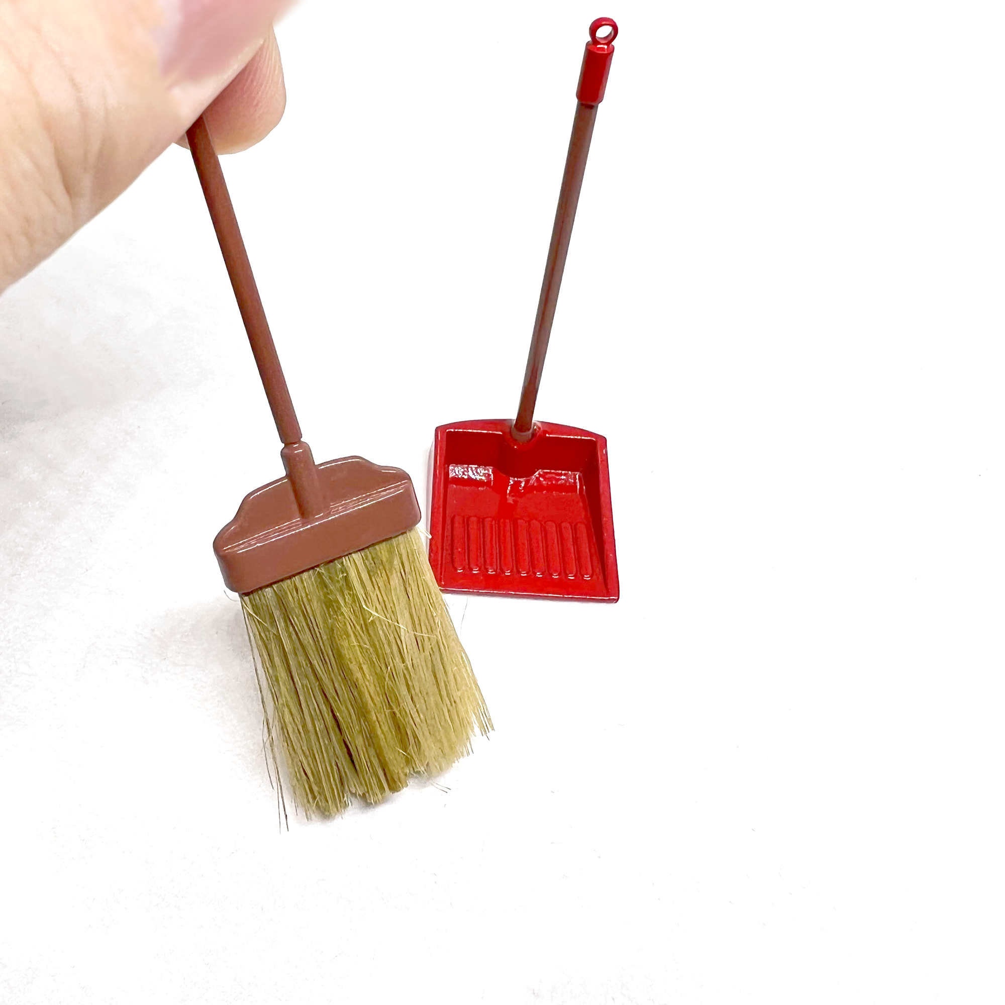Miniature Broom Dustpan Set Miniatures Dollhouse Miniature Home ...