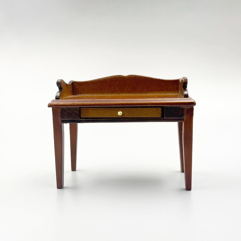 Miniature Wooden Desk Mini Table Miniature Furniture Dollhouse ...