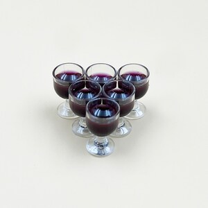 Miniature Wine Cup 10pcs/set Miniatures Food Drink Dollhouse Miniatures ...