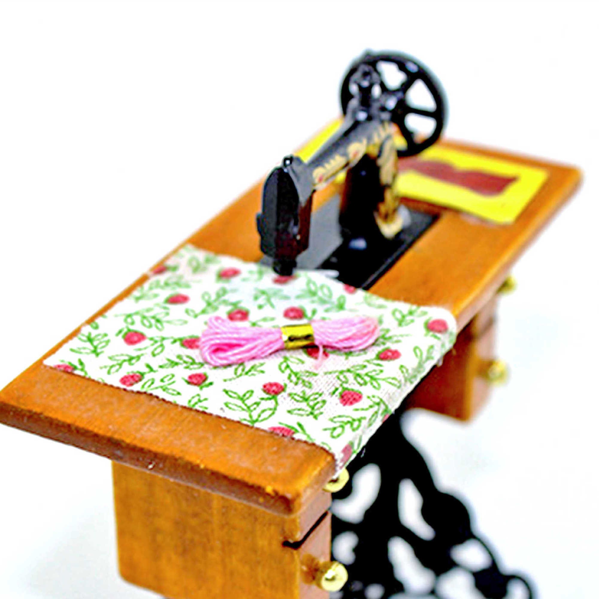 Miniature Sewing Machine Miniatures Dollhouse Miniatures Home - Etsy