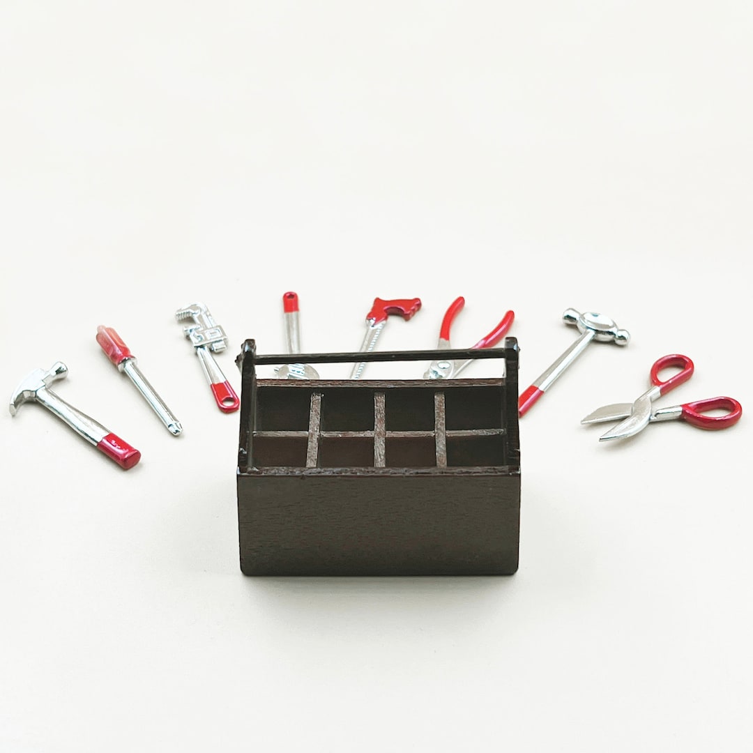 Miniature Repair Tool Box Mini Toolbox Dollhouse Miniatures Home ...