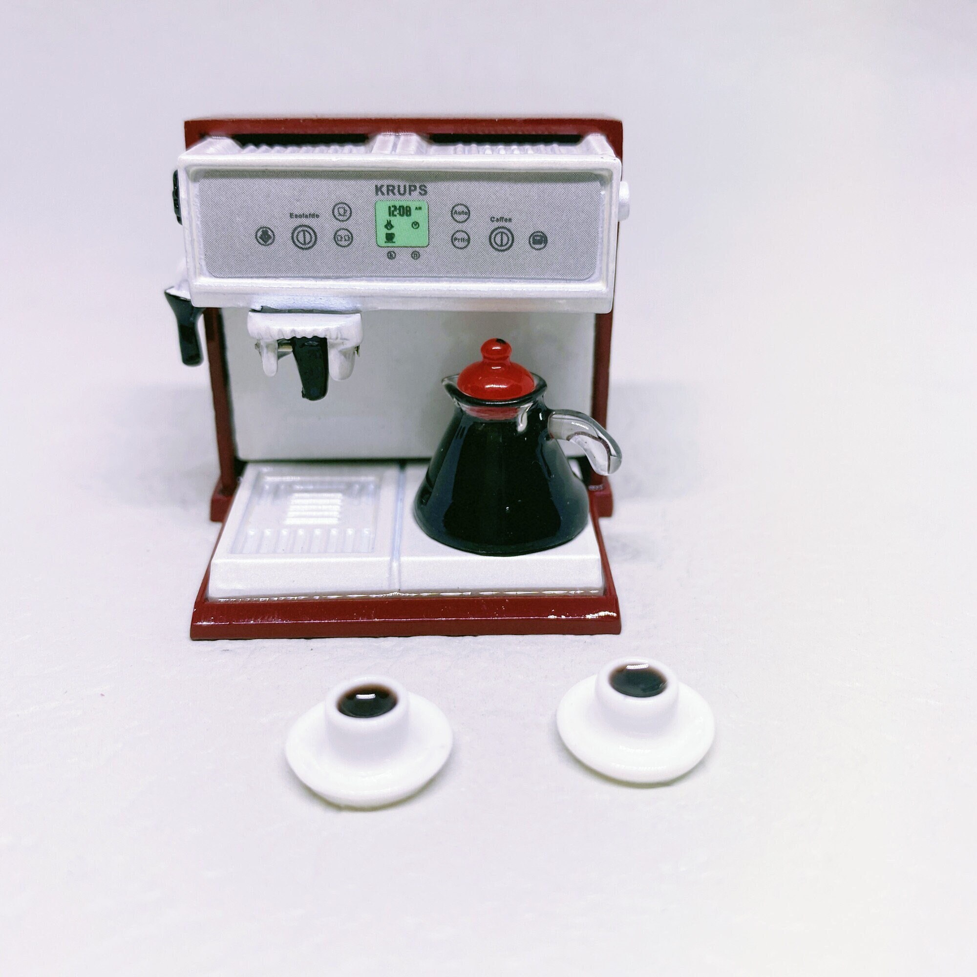Miniature Coffee Machine Set Miniatures Dollhouse Miniature | Etsy