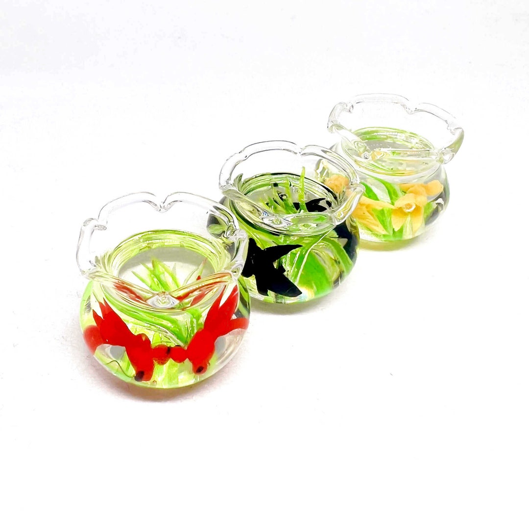 Miniature Fishbowl Miniature Fish Jar Dollhouse Miniature Home ...